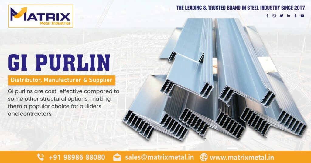 Supplier of GI Purlin In Indore
